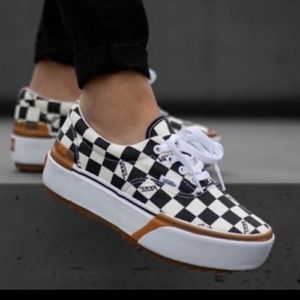 Vans | Shoes | New Vans Era Stacked Checkerboard Sneakers | Poshmark